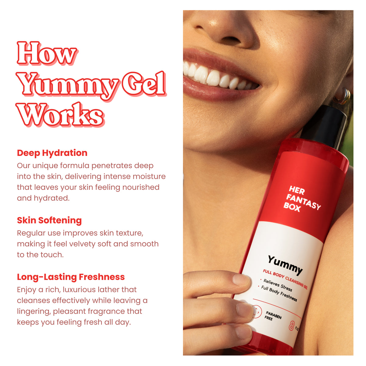 Women's Body Wash for Sensitive Skin | Yummy Shower Gel by Her Fantasy Box