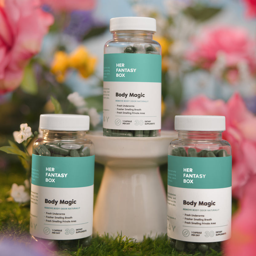 Body Magic Chlorophyll Supplement for Feminine Odor - 3 Pack| Vegan ...