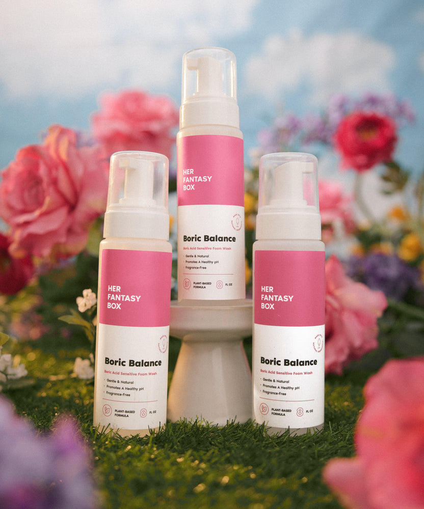 Boric Balance Natural Vaginal Wash - 3 Pack | Moisturizing Foam Wash ...