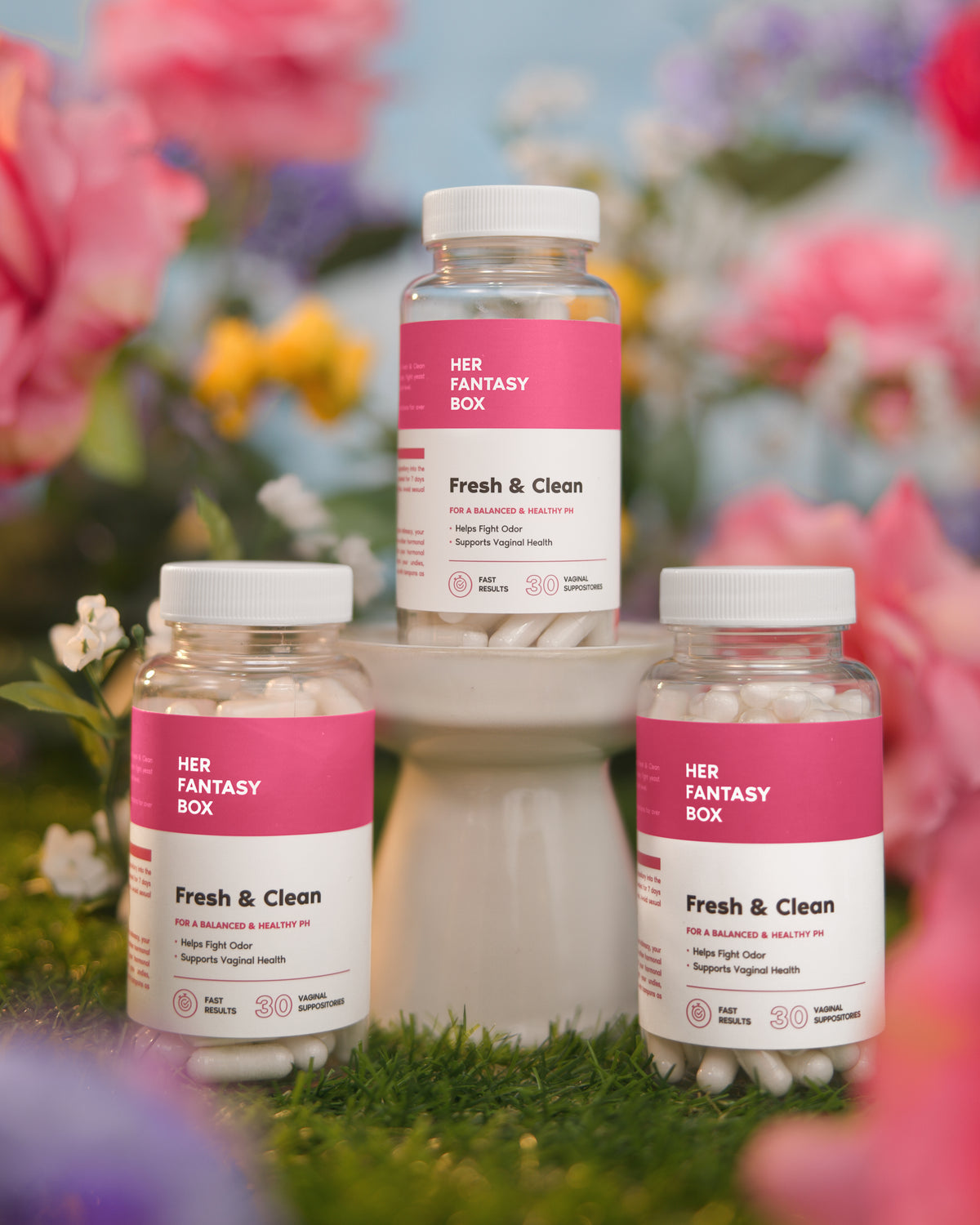 Fresh & Clean Boric Acid Vaginal Suppository for Yeast Infections - 3 ...